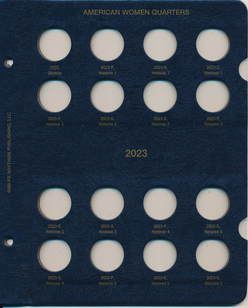 Whitman American Women Quarters Coin Album 2022-2025 #4989 – MC&B