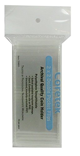 Coretek 2" x 2" Museum Quality Coin Flips 50 Pack – MC&B